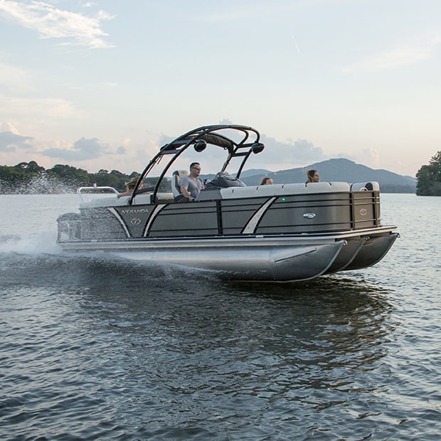 VP22RCT running - Veranda Luxury Pontoon Boats