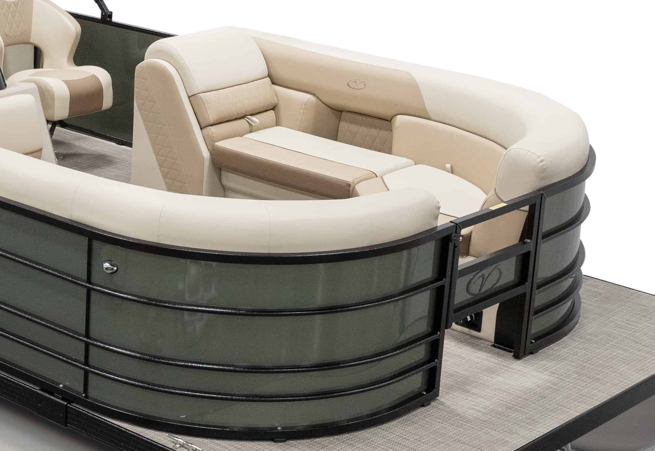 Vista22FRC+2-Sage-Front CU - Veranda Luxury Pontoon Boats